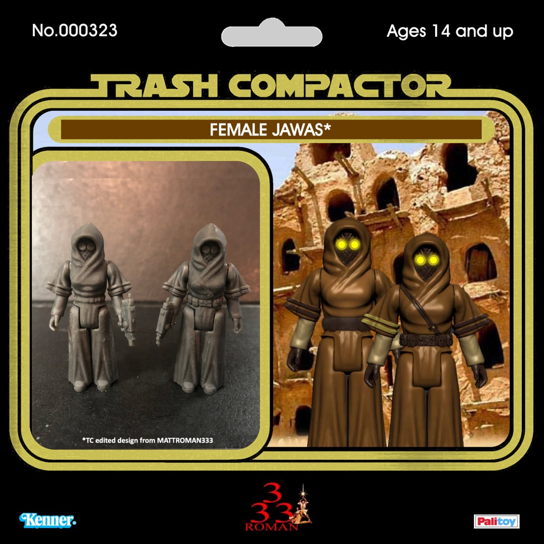 Female Jawa Figures - MATTROMAN333 - 3D Printed Model Kit - Etsy