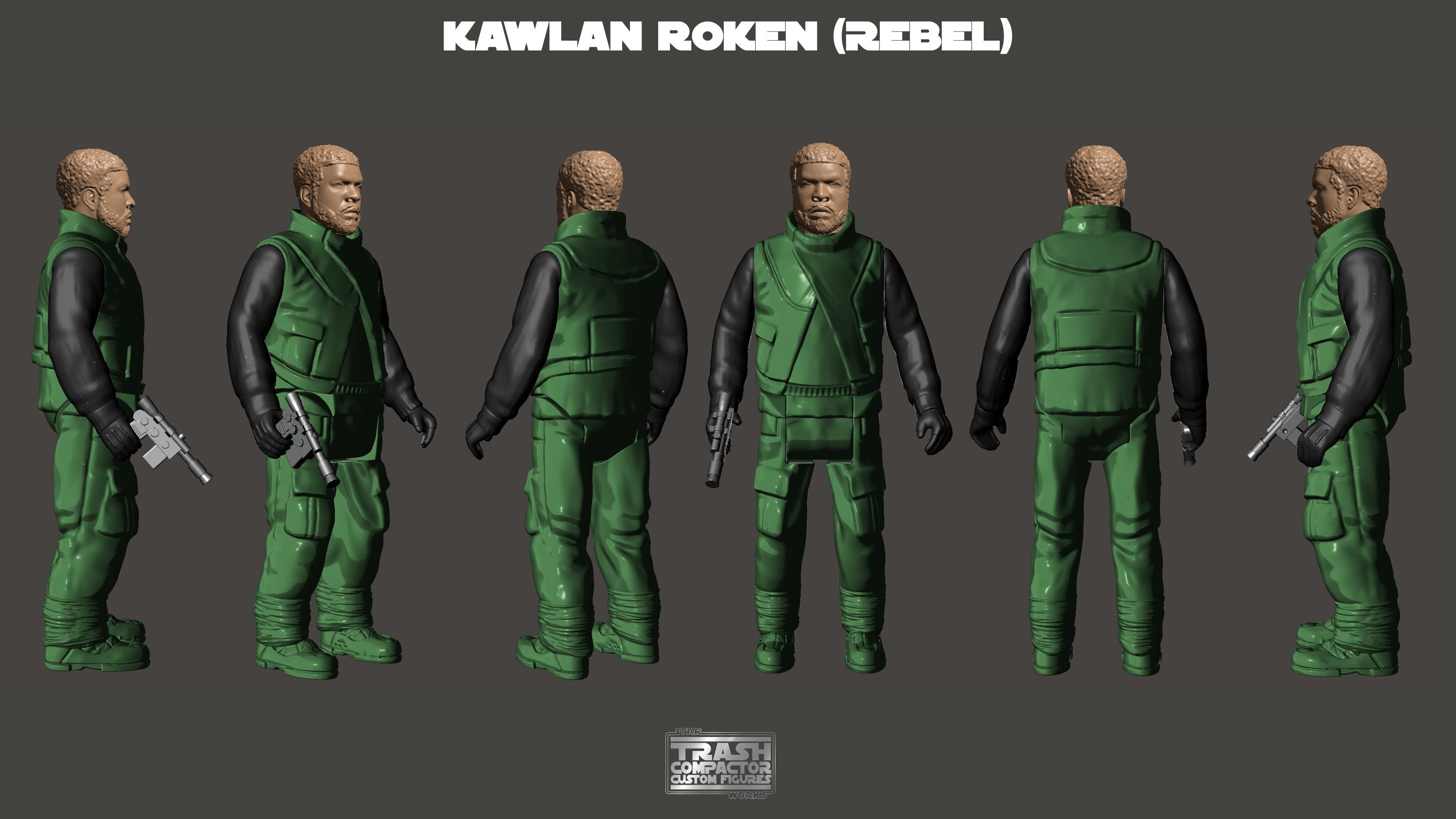 Kawlan Roken 3D Printed Model Kit from Obi-wan Kenobi - Etsy