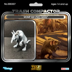 Womp Rat (three Sizes) - 3D Printed Model Kit- Vintage-style Star Wars ...
