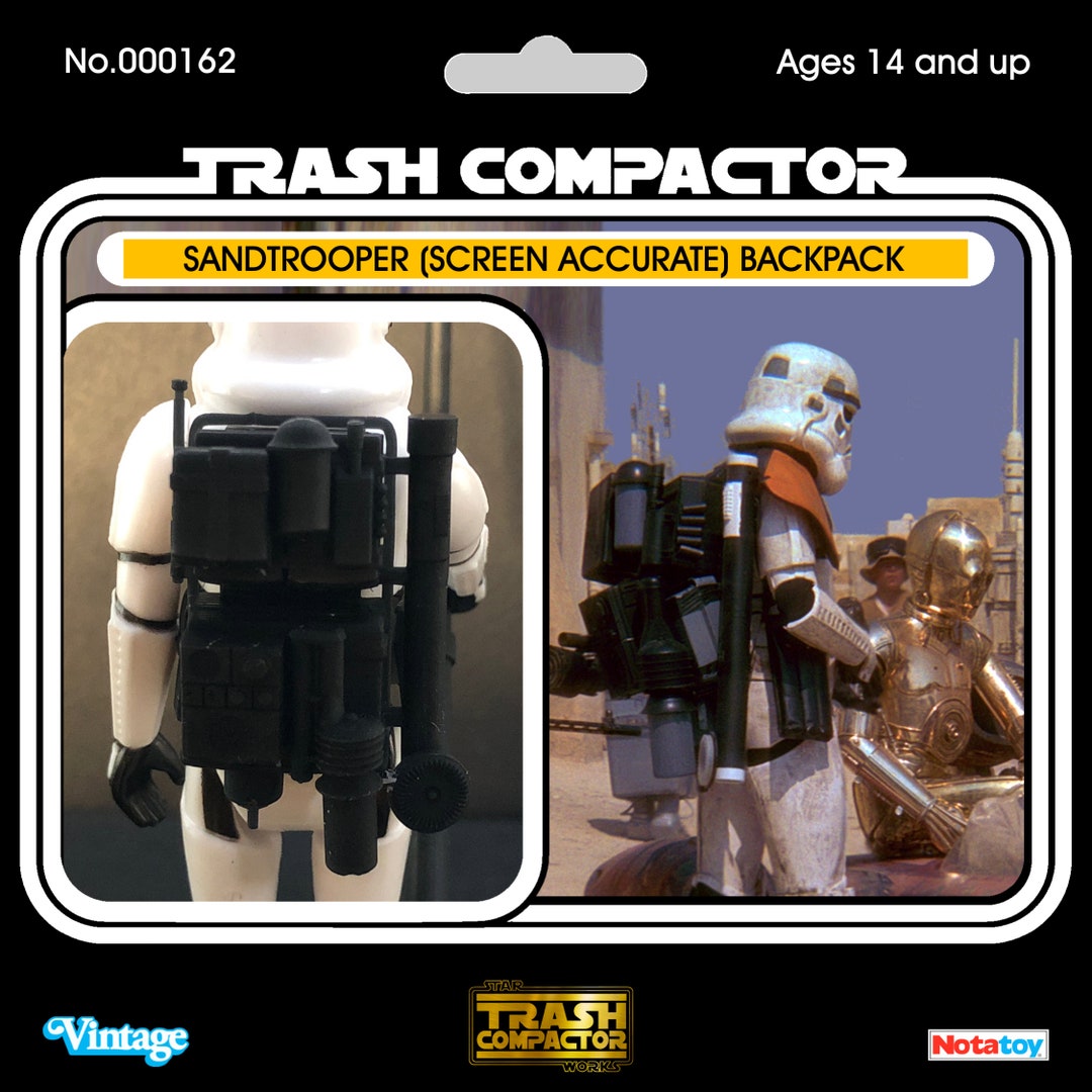 Sandtrooper (screen Accurate) Backpack- Vintage-style Star Wars Custom ...