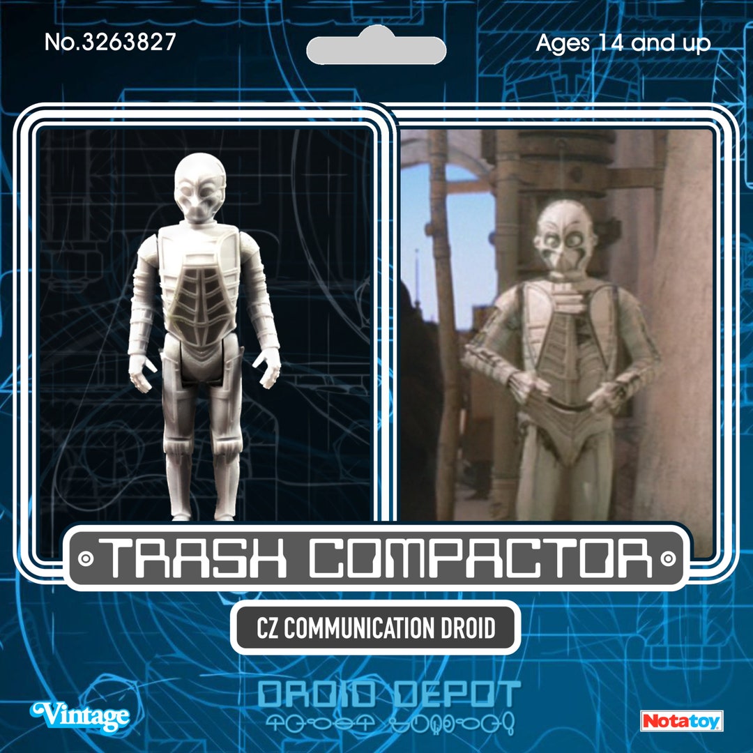 CZ Communication Droid Figure - 3D Printed Model Kit- Vintage-style ...