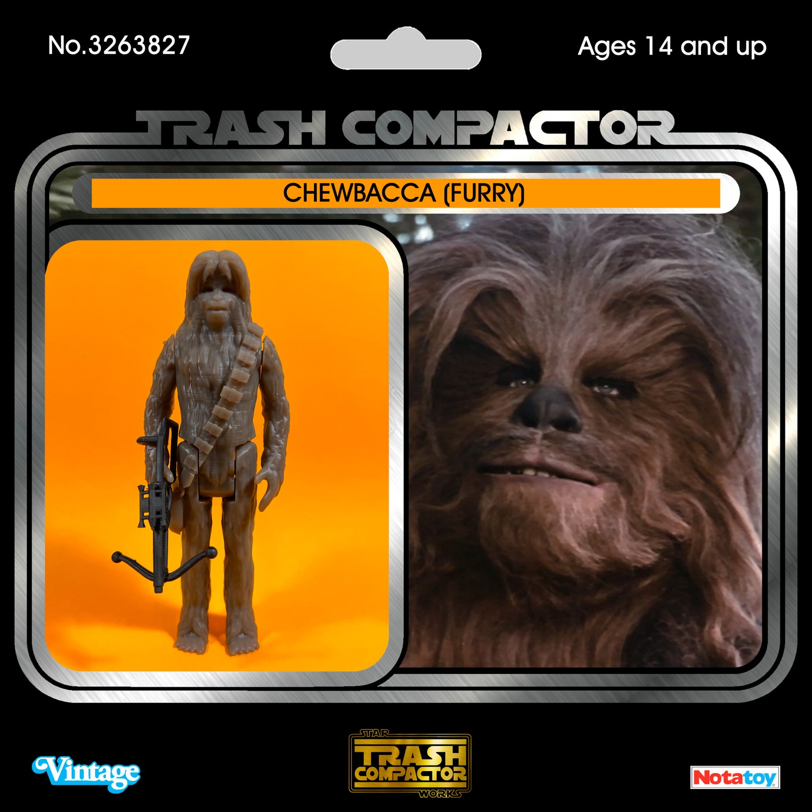 Chewbacca (endor Furry) - 3D Printed Model Kit- Vintage-style Star Wars ...