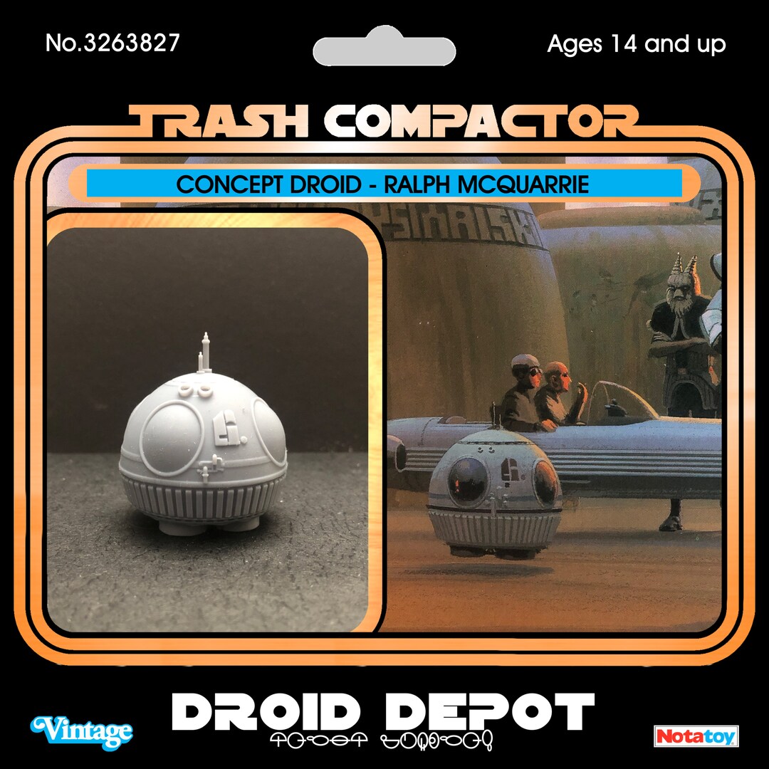 Concept Messenger Droid RALPH MCQUARRIE 3D Printed Model - Etsy