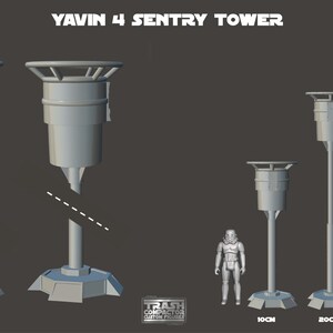 Yavin 4 Sentry Tower Kit Vintage-style Star Wars Custom 3D - Etsy
