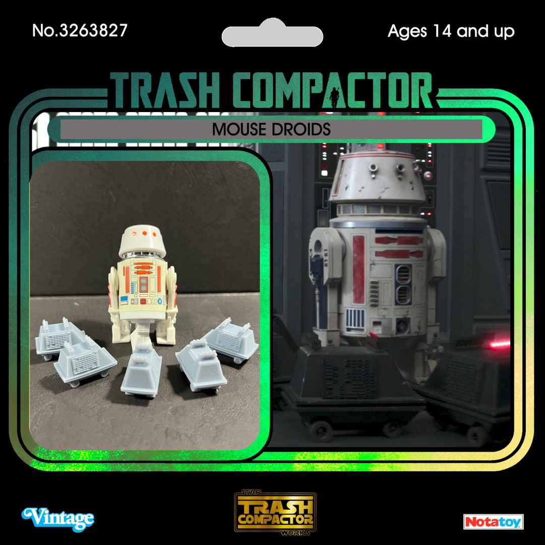 Mouse Droids - 3D Printed- Vintage-style Star Wars Custom - Etsy