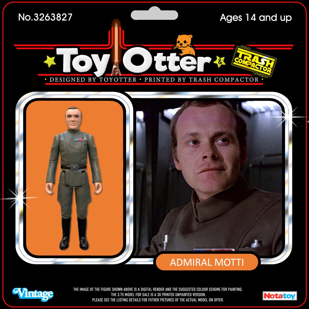 Admiral Motti, Designed by Toyotter- 3D Printed Model Kit- Vintage ...
