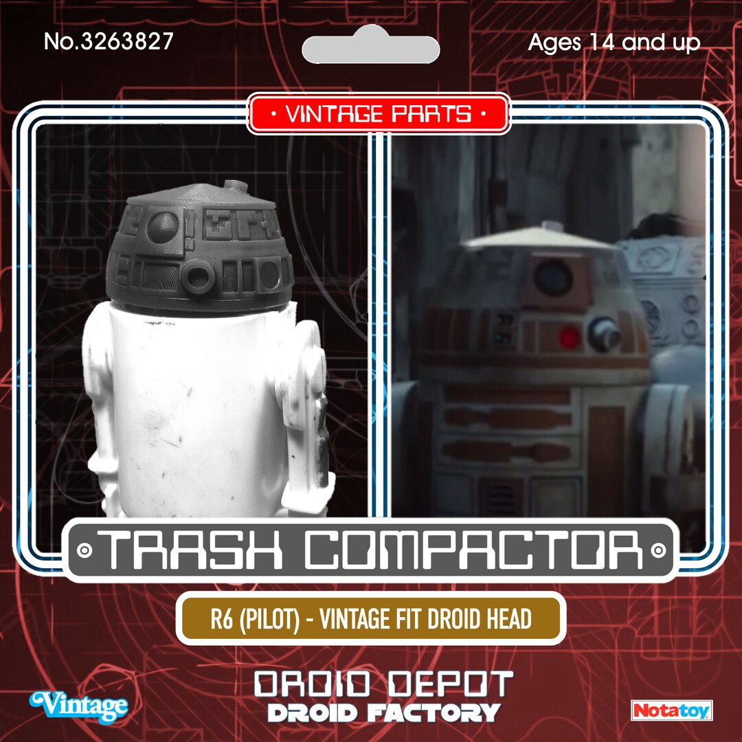 R6 (PILOT) Droid Head (mandolorian Ep3)- Vintage Fit- 3D Printed - Etsy