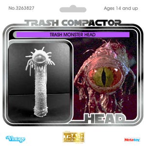 Unpainted Trash Monster (DIANOGA) Head - 3D Printed- Vintage-style Star ...