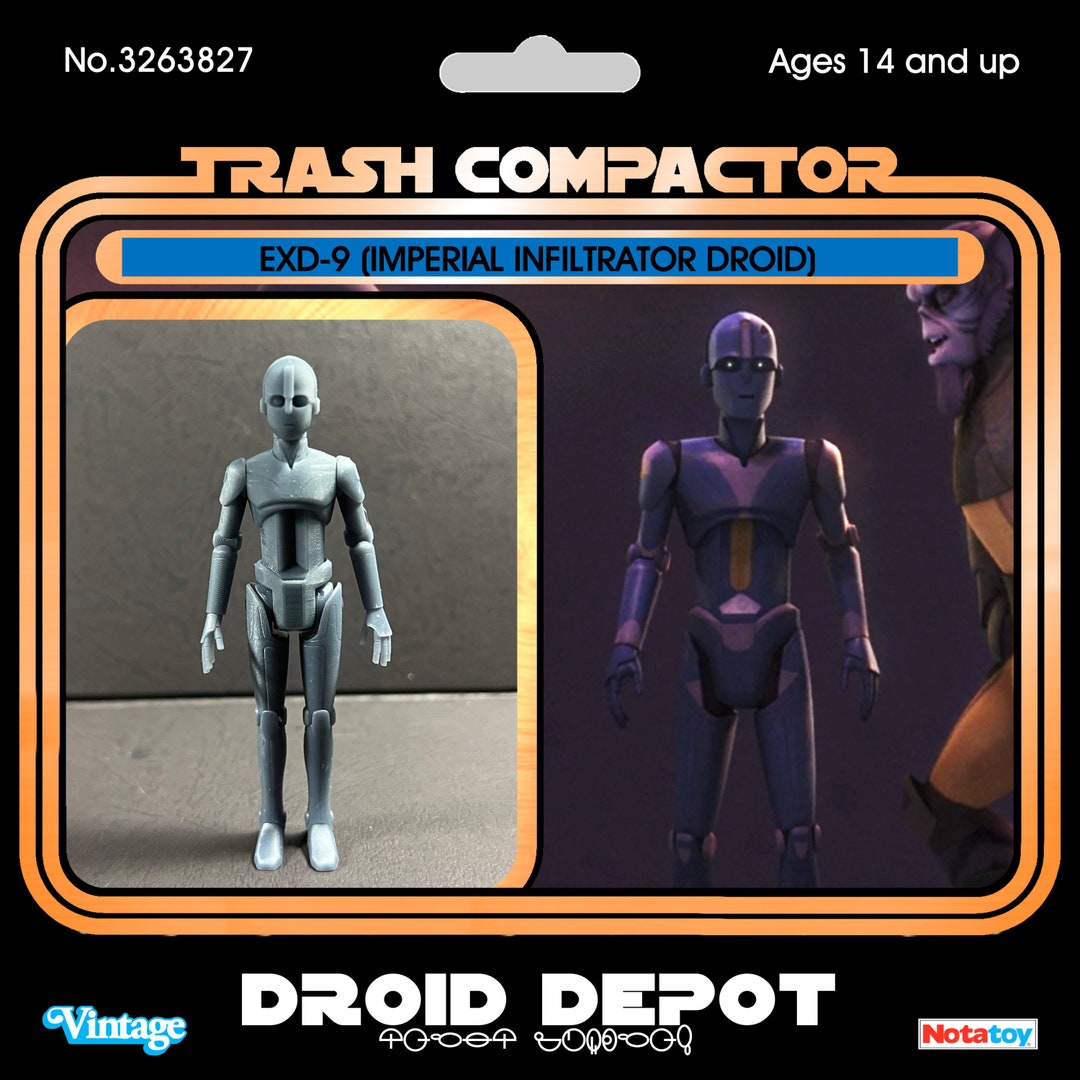 EXD-9 imperial Infiltrator Droid 3D Printed Model Kit - Etsy