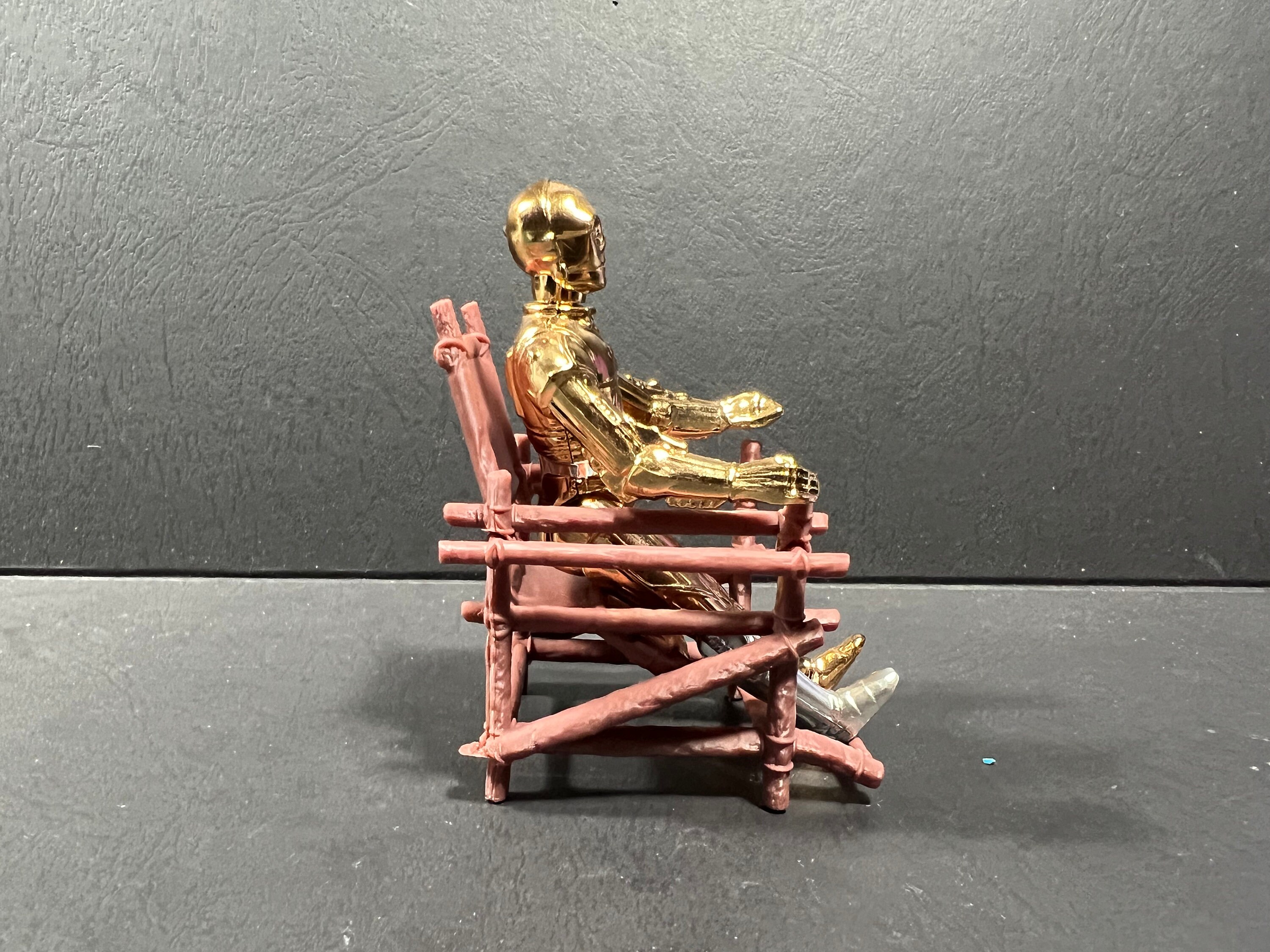 Ewok Golden One Throne - 3D Printed Model Kit- Vintage-style Star Wars ...