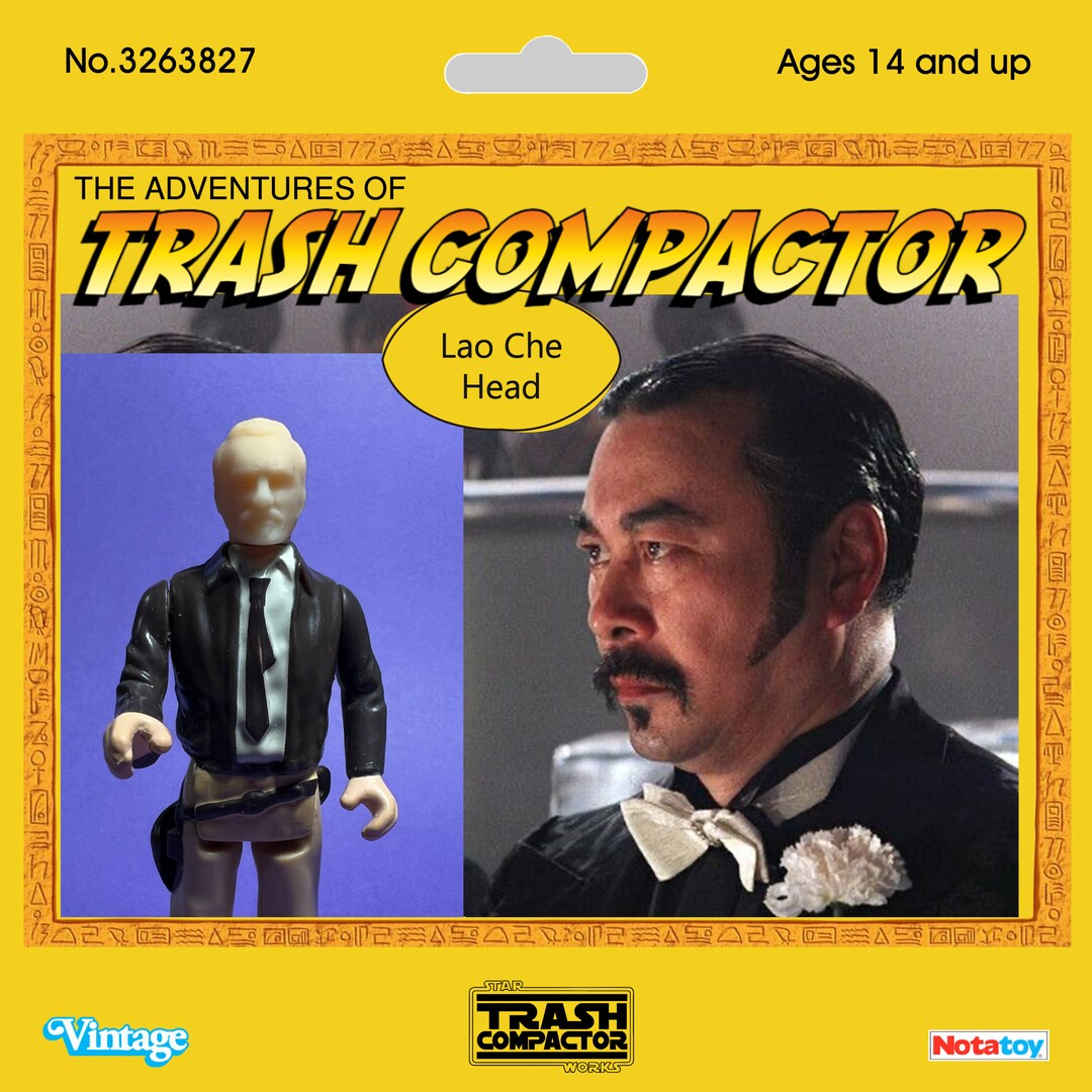 Indiana Jones Lao Che Head (retro Fit) - 3D Printed- Vintage-style Star ...