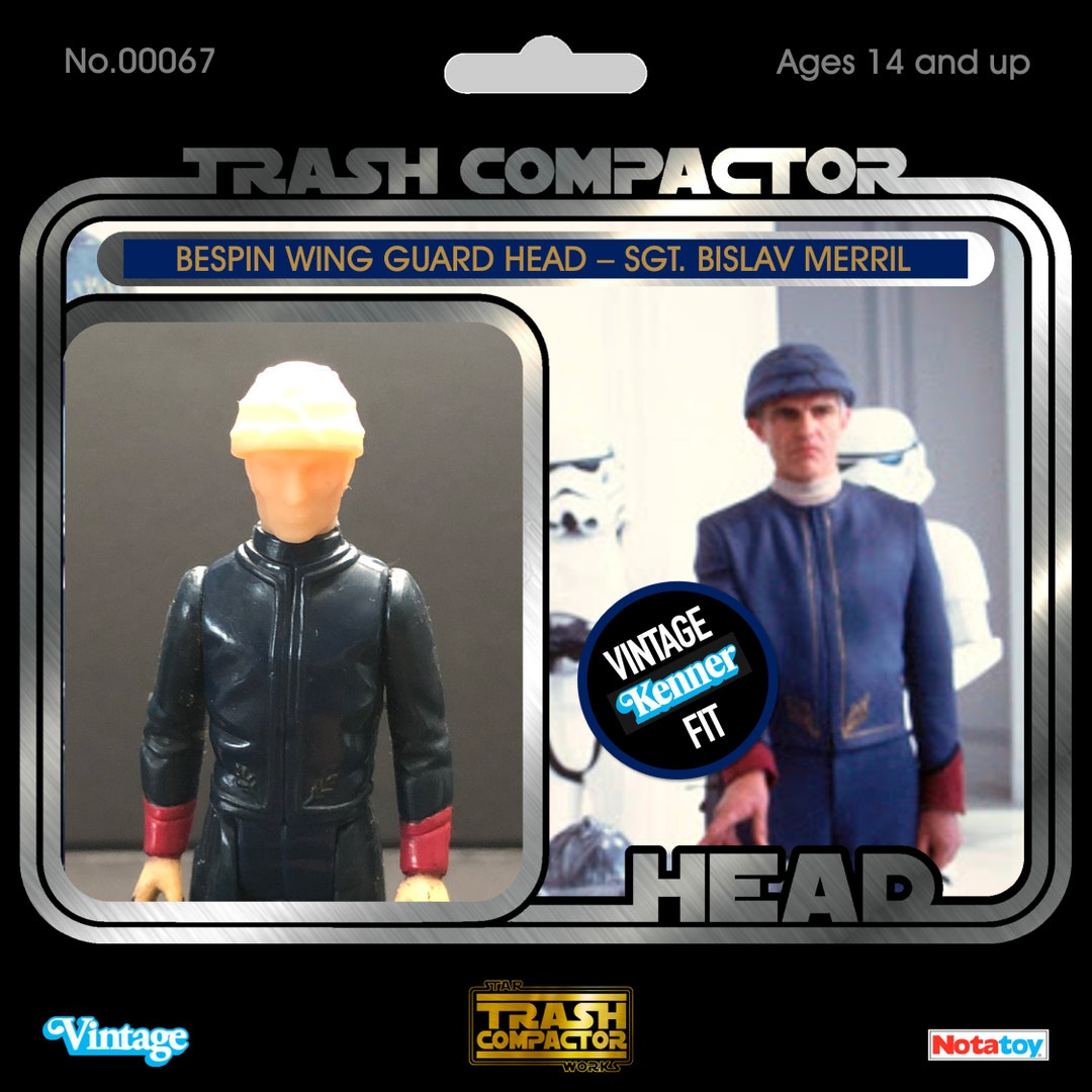 SGT. BISLAV MERRIL - Bespin Wing Guard Head - 3D Printed- Vintage-style ...