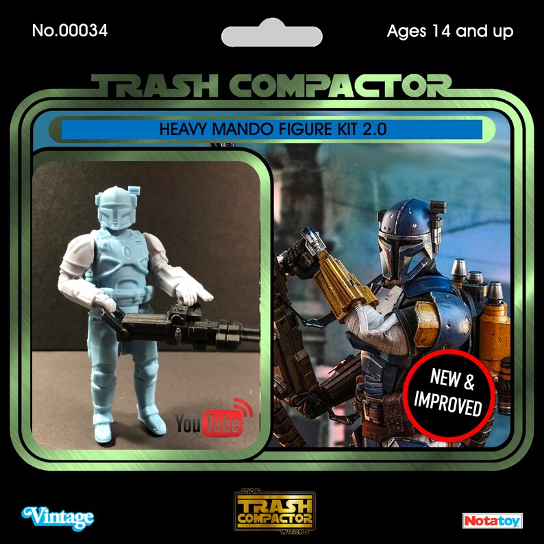 Heavy Mando 2.0 3D Printed Model Kit New and Improved - Etsy UK