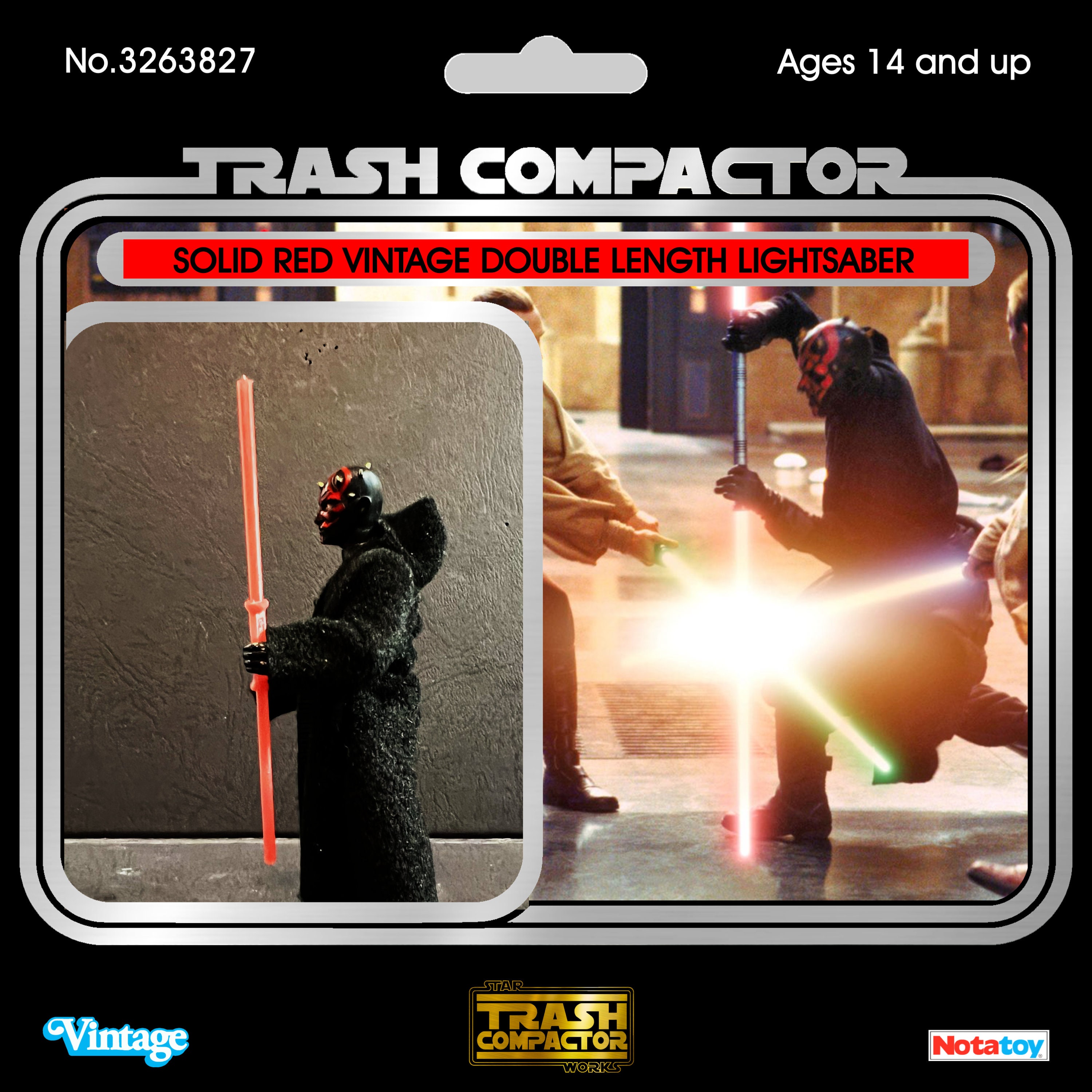 Red Double Lightsaber