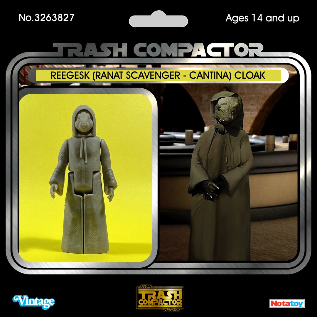 Reegesk ranat Scavenger in Cloak 3D Printed Vintage-style Star Wars ...