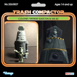 Colonel Meebur Gascon and M5-BZ - (3D Printed Model Kit)- Vintage-style ...