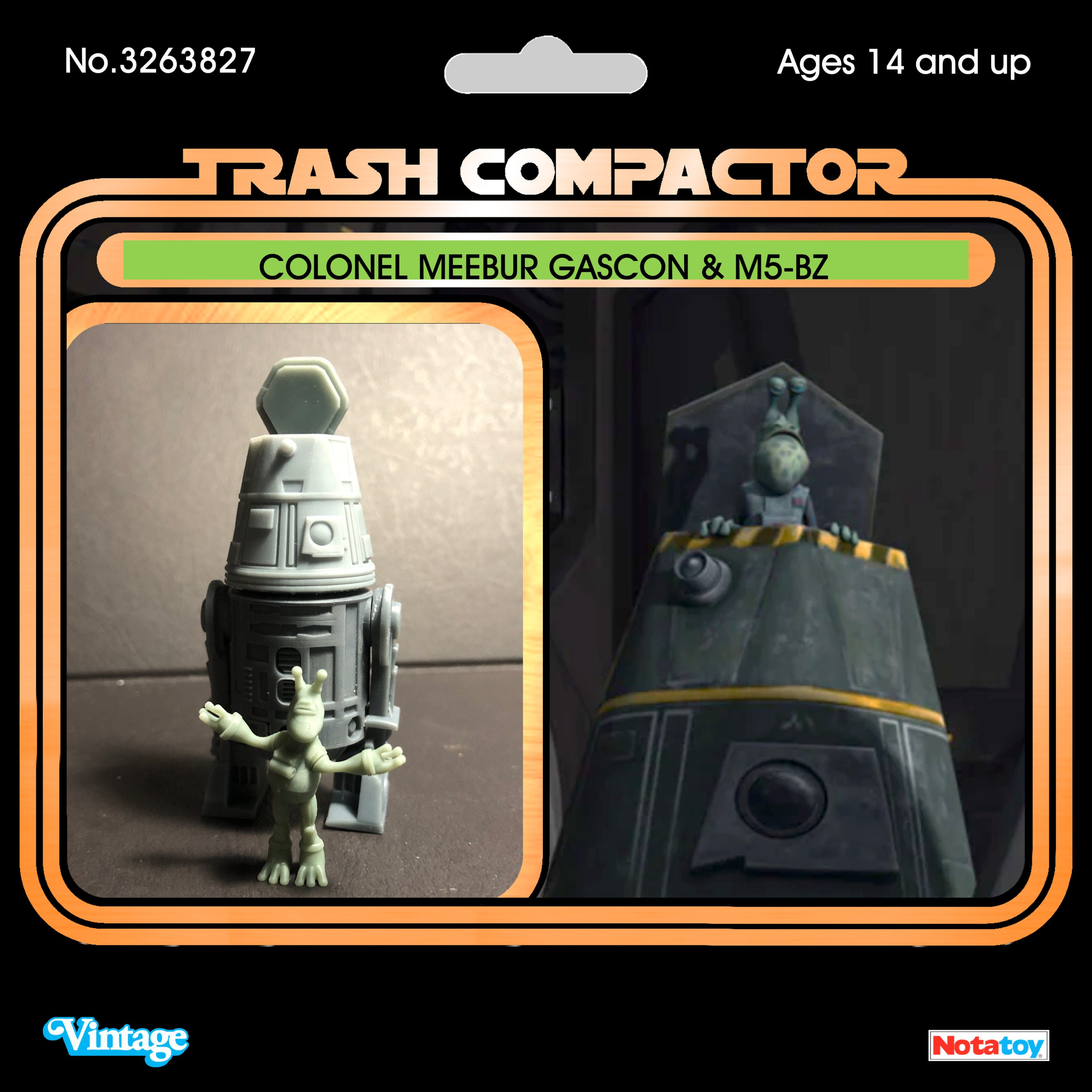 Colonel Meebur Gascon and M5-BZ 3D Printed Model Kit - Etsy Ireland