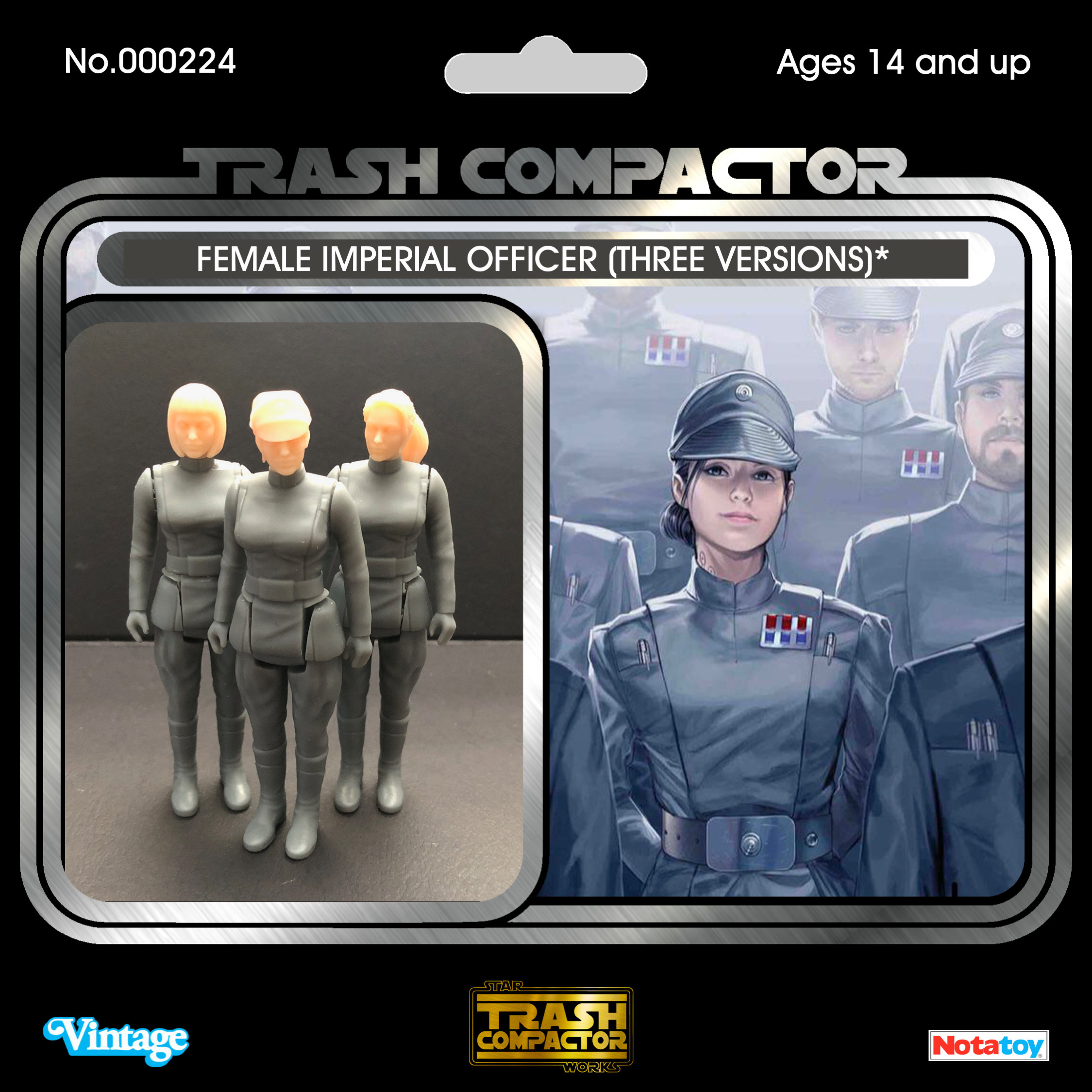 Female Imperial Officer three Versions 3D Printed Model | Etsy