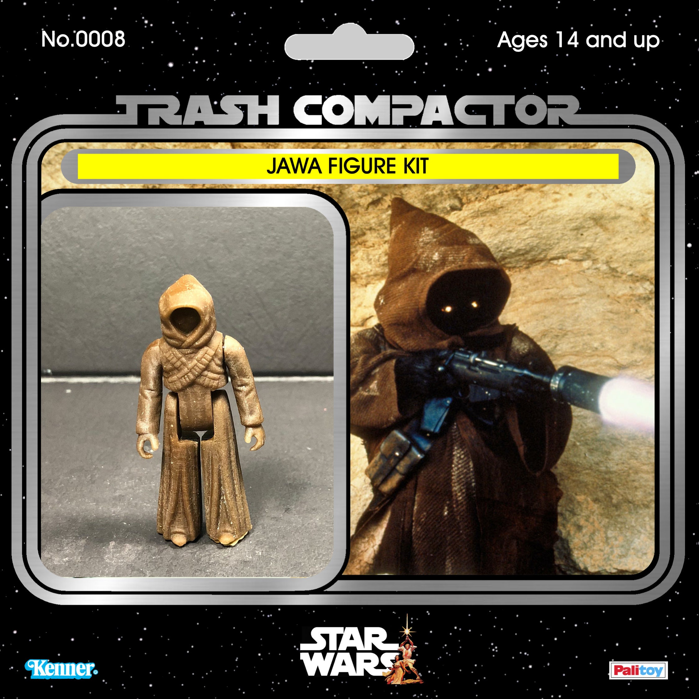 Brown Jawa Figure - 3D Printed- Vintage-style Star Wars Custom - Etsy