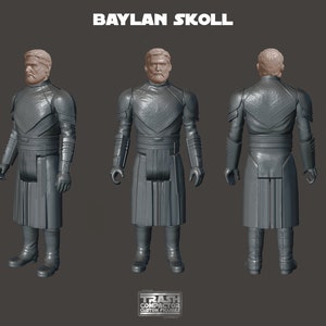 Baylan Skoll - 3D Printed Model Kit (from Ashoka) - Vintage-style Star ...
