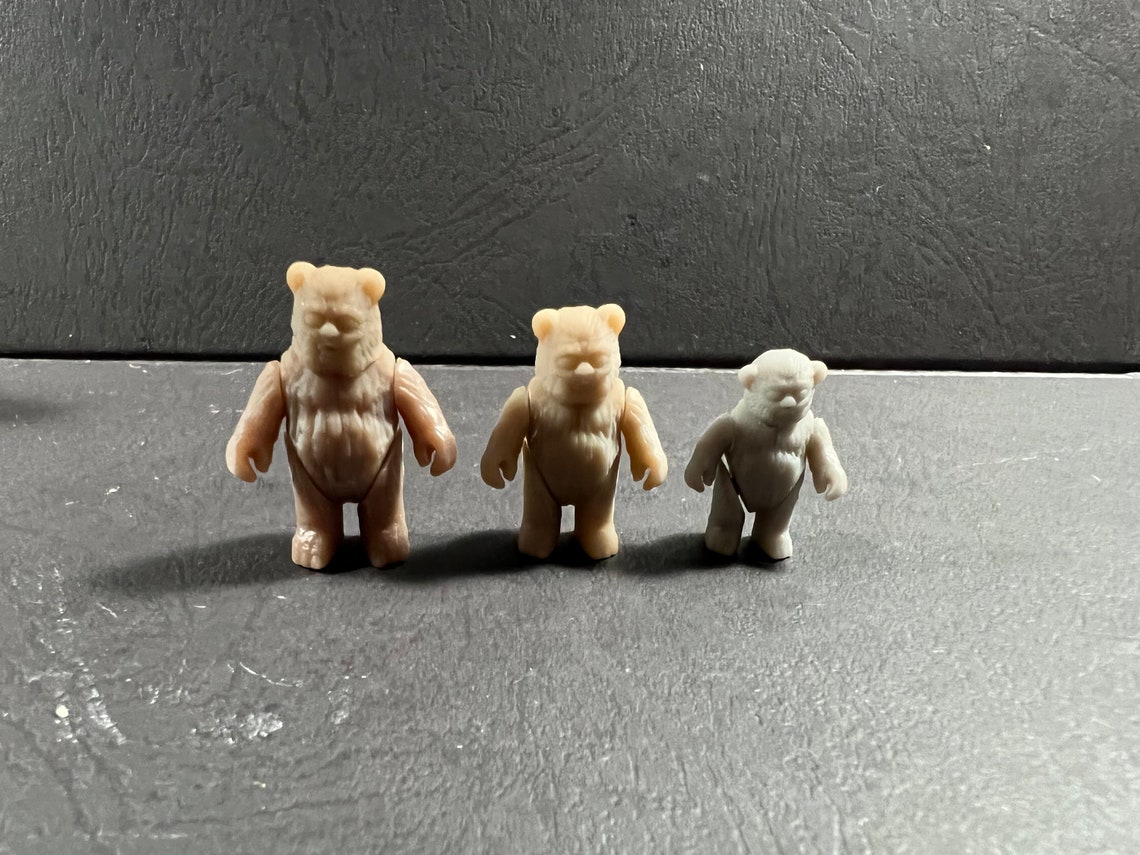 Ewok Woklings three Sizes 3D Printed Model Kit - Etsy