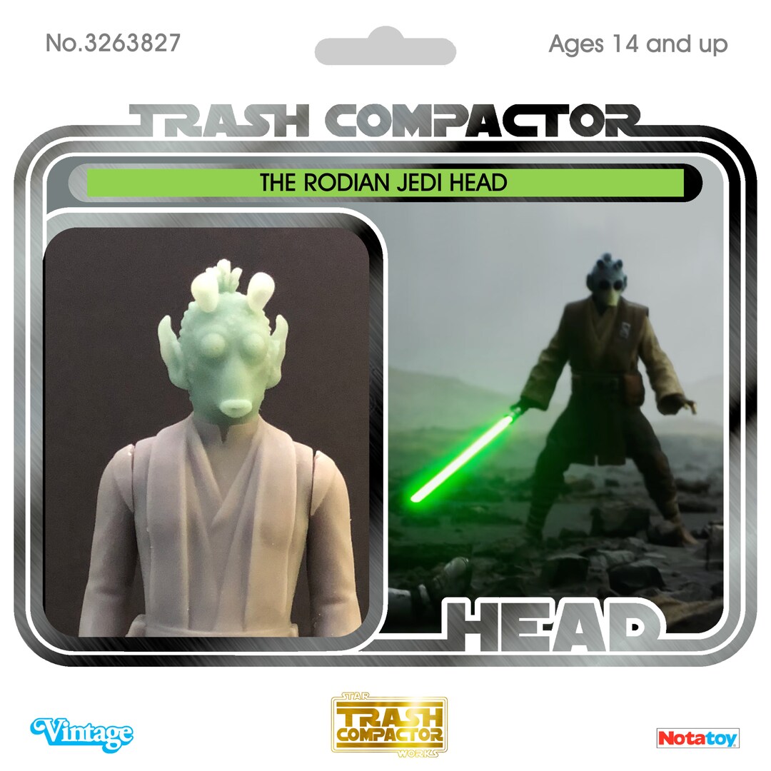 Rodian Head - 3D Printed Model Kit- Vintage-style Star Wars Custom (3. ...