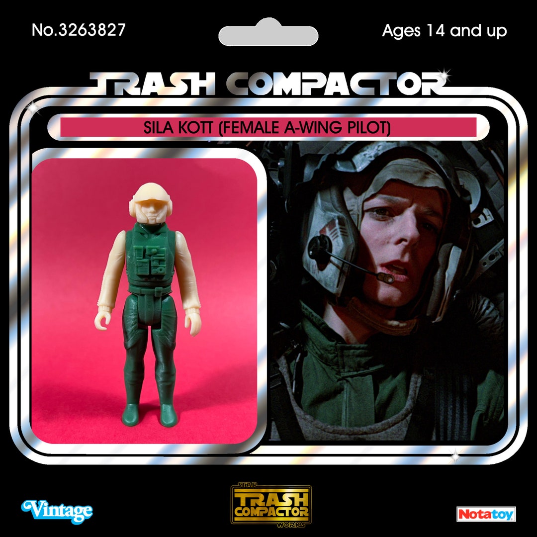 Sila Kott (female A-wing Pilot) - 3D Printed Model Kit - Vintage-style ...