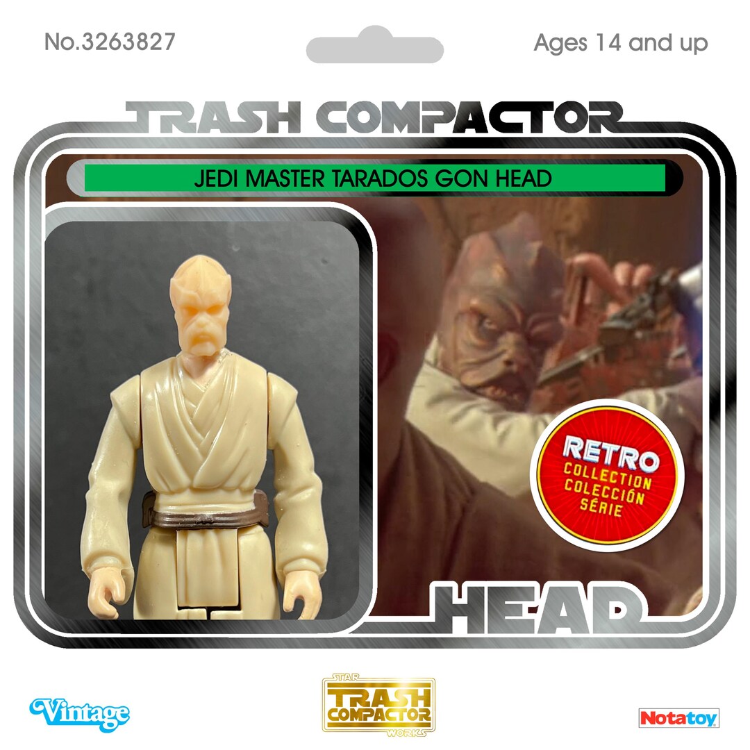 Jedi Master Tarados Gon Heads - 3D Printed Model Kit - Vintage-style ...
