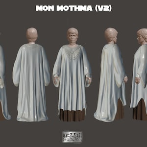 Mon Mothma V2 - 3D Printed Model Kit- Vintage-style Star Wars Custom - Etsy