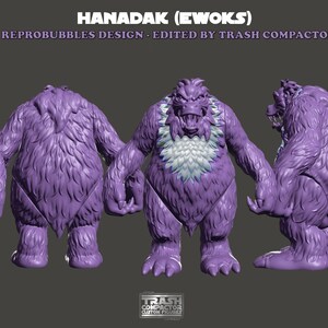 Hanadak (ewoks) - 3D Printed Model Kit - From Reprobubbles- Vintage ...