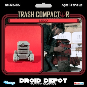 B2EMO (cassian Andors Droid) - 3D Printed Model Kit- Vintage-style Star ...