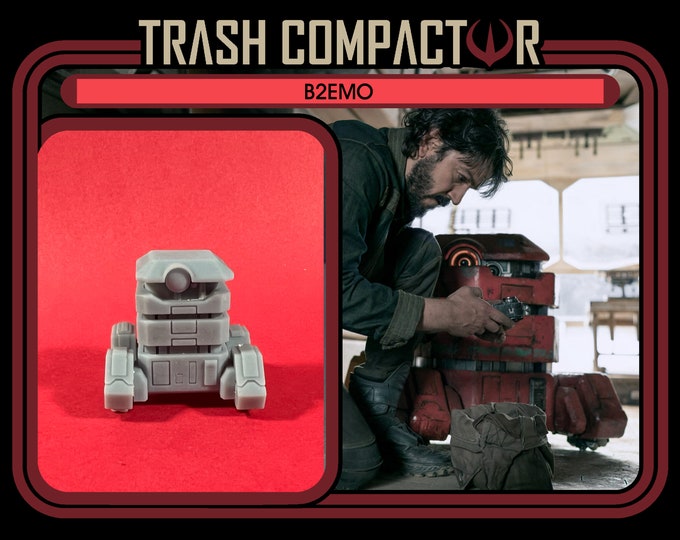 B2EMO cassian Andors Droid 3D Printed Model Kit Vintage-style Star Wars ...