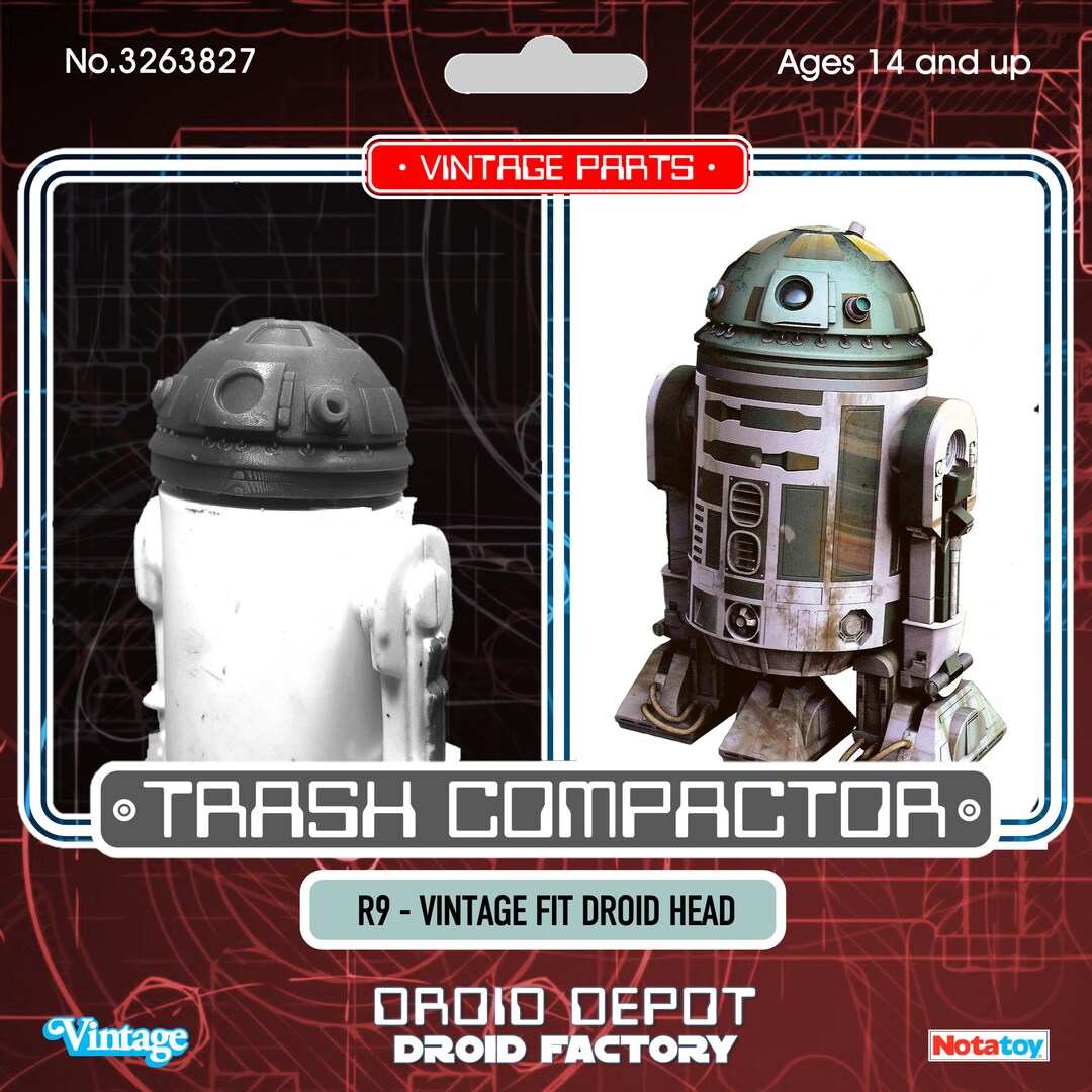 R9 Droid Head - Vintage Fit- 3D Printed - Etsy