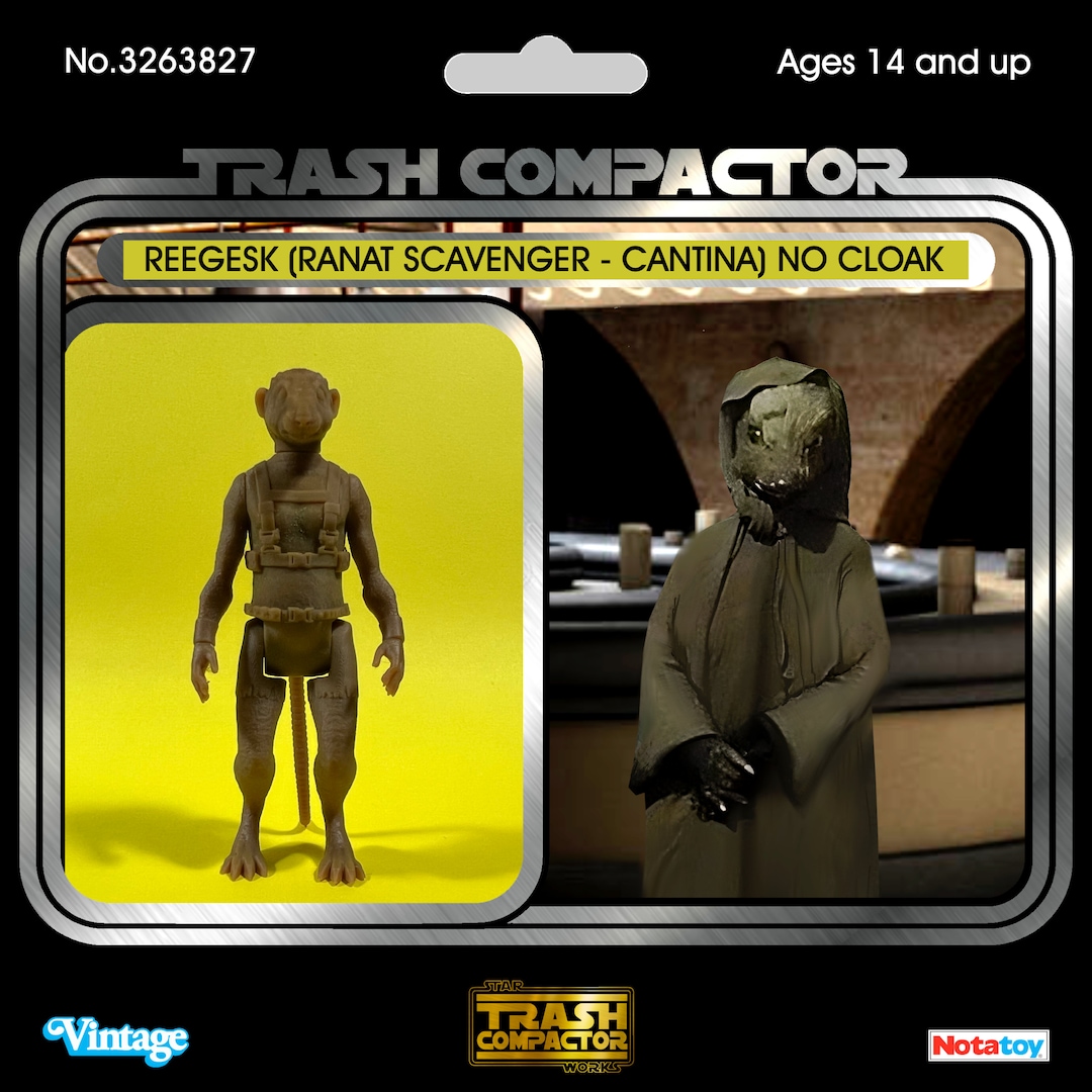 Reegesk (ranat Scavenger) No Cloak - 3D Printed- Vintage-style Star ...