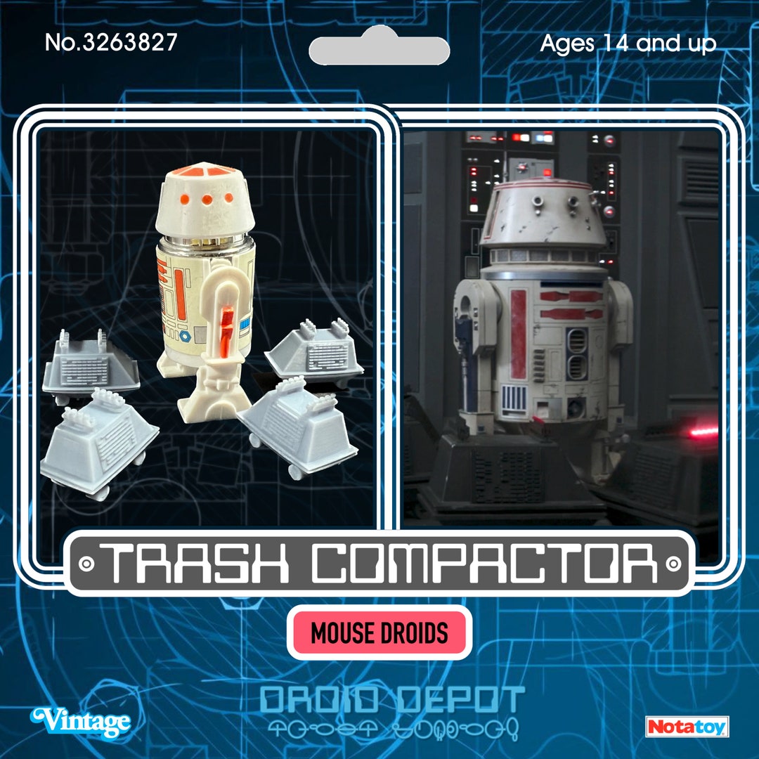 Mouse Droids - 3D Printed- Vintage-style Star Wars Custom - Etsy