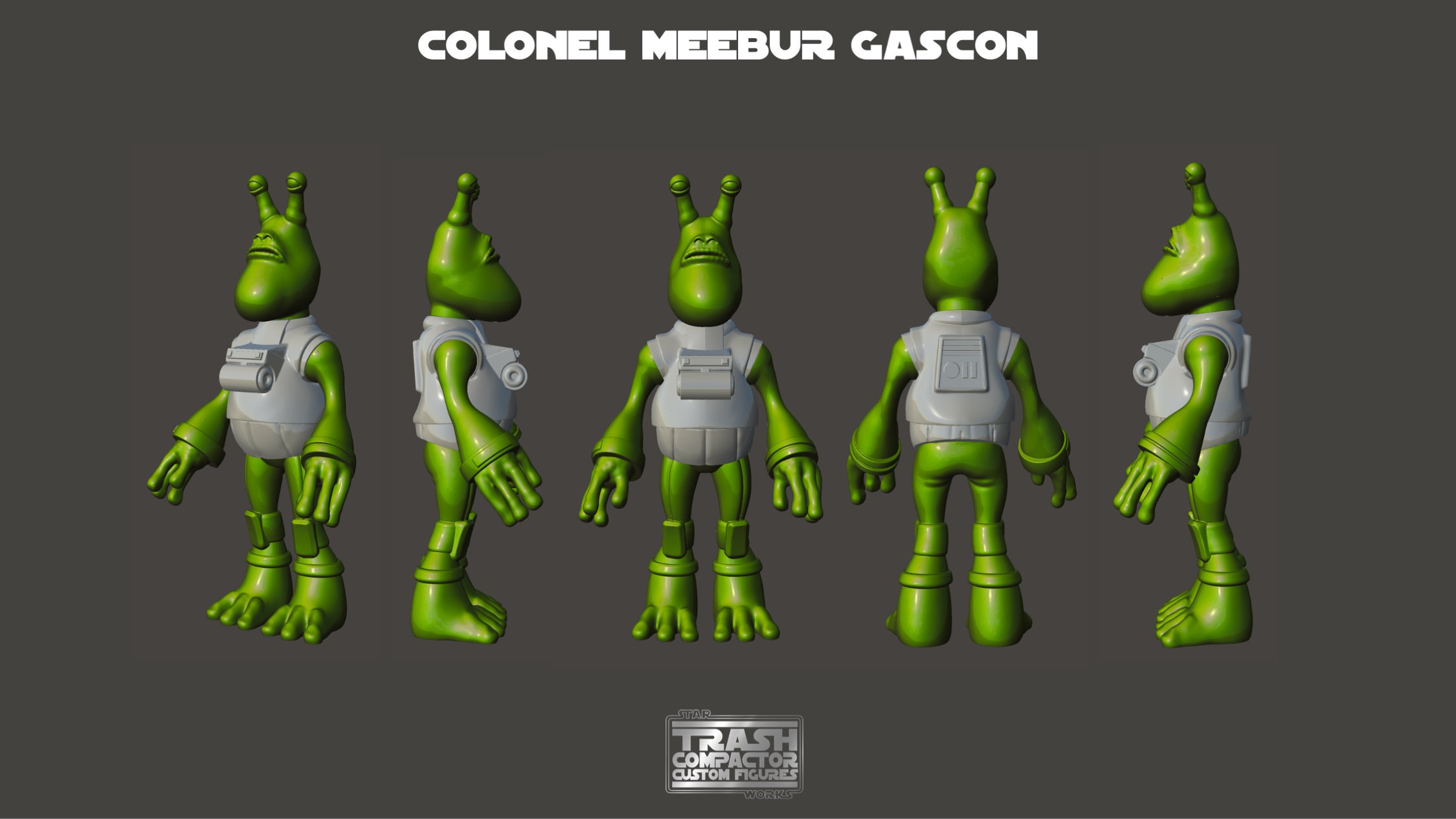 Colonel Meebur Gascon Figure 3D Printed Model Kit - Etsy UK