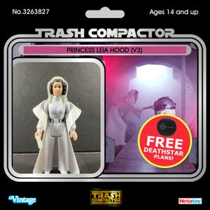 Princess Leia Hood (V3) - 3D Printed- Vintage-style Star Wars Custom (3 ...