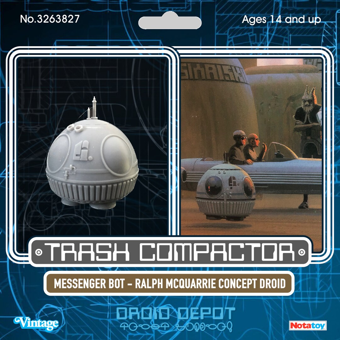 Concept Messenger Droid (RALPH MCQUARRIE) - 3D Printed Model Kit ...