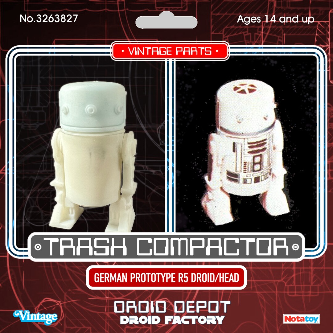 German Prototype R5 Droid (head) - 3D Printed Model Kit - Vintage-style ...