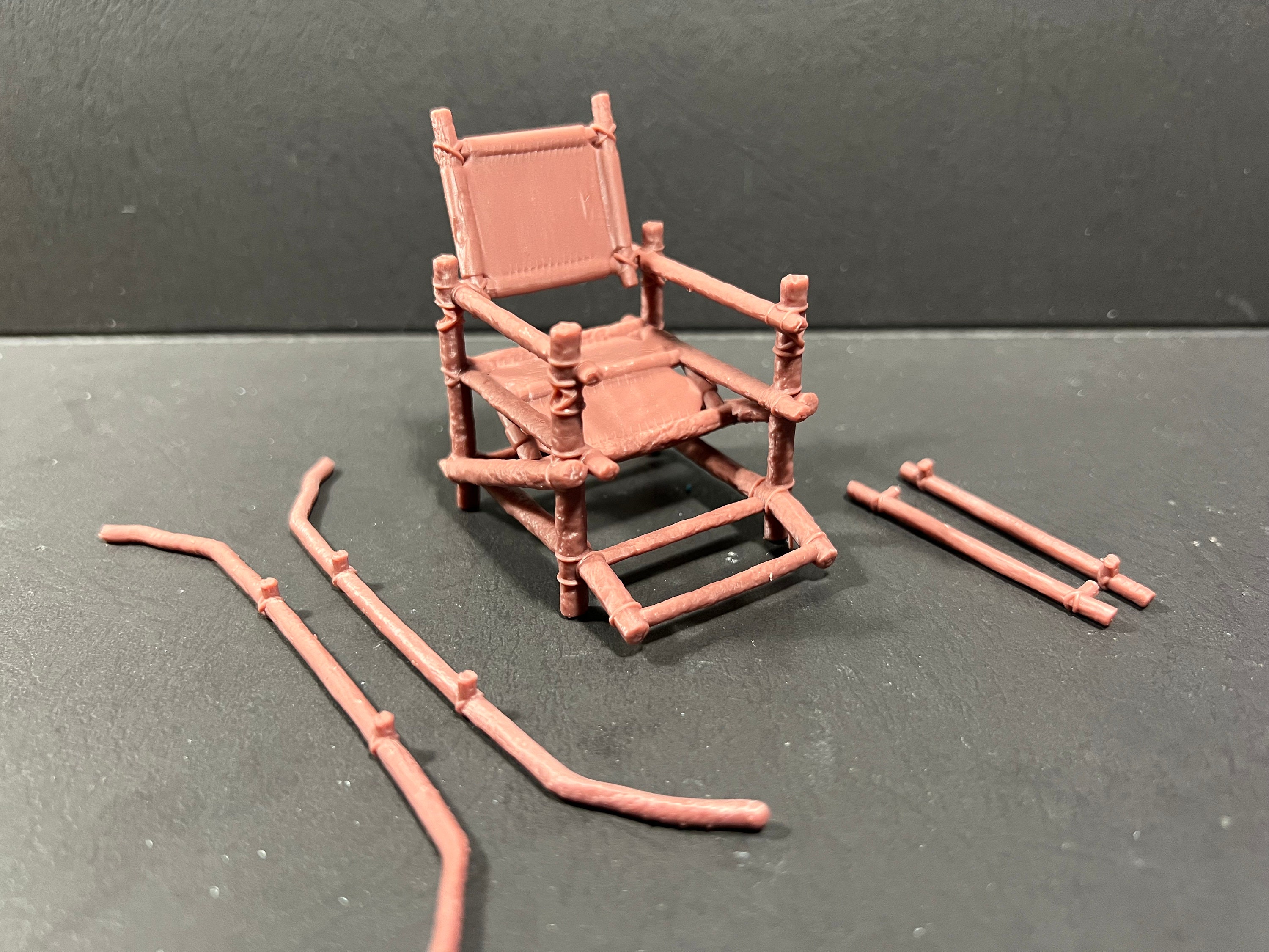 Ewok Golden One Throne - 3D Printed Model Kit- Vintage-style Star Wars ...