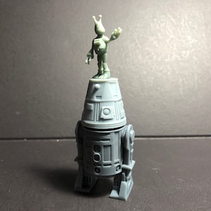 Colonel Meebur Gascon and M5-BZ - (3D Printed Model Kit)- Vintage-style ...