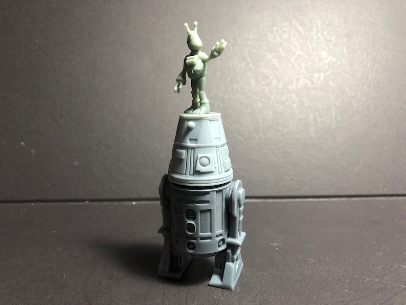 Colonel Meebur Gascon and M5-BZ - (3D Printed Model Kit)- Vintage-style ...