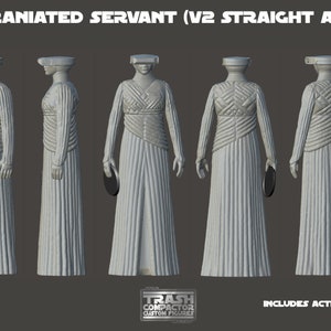 Decraniated Servant (two Versions) - 3D Printed Model Kit- Vintage ...