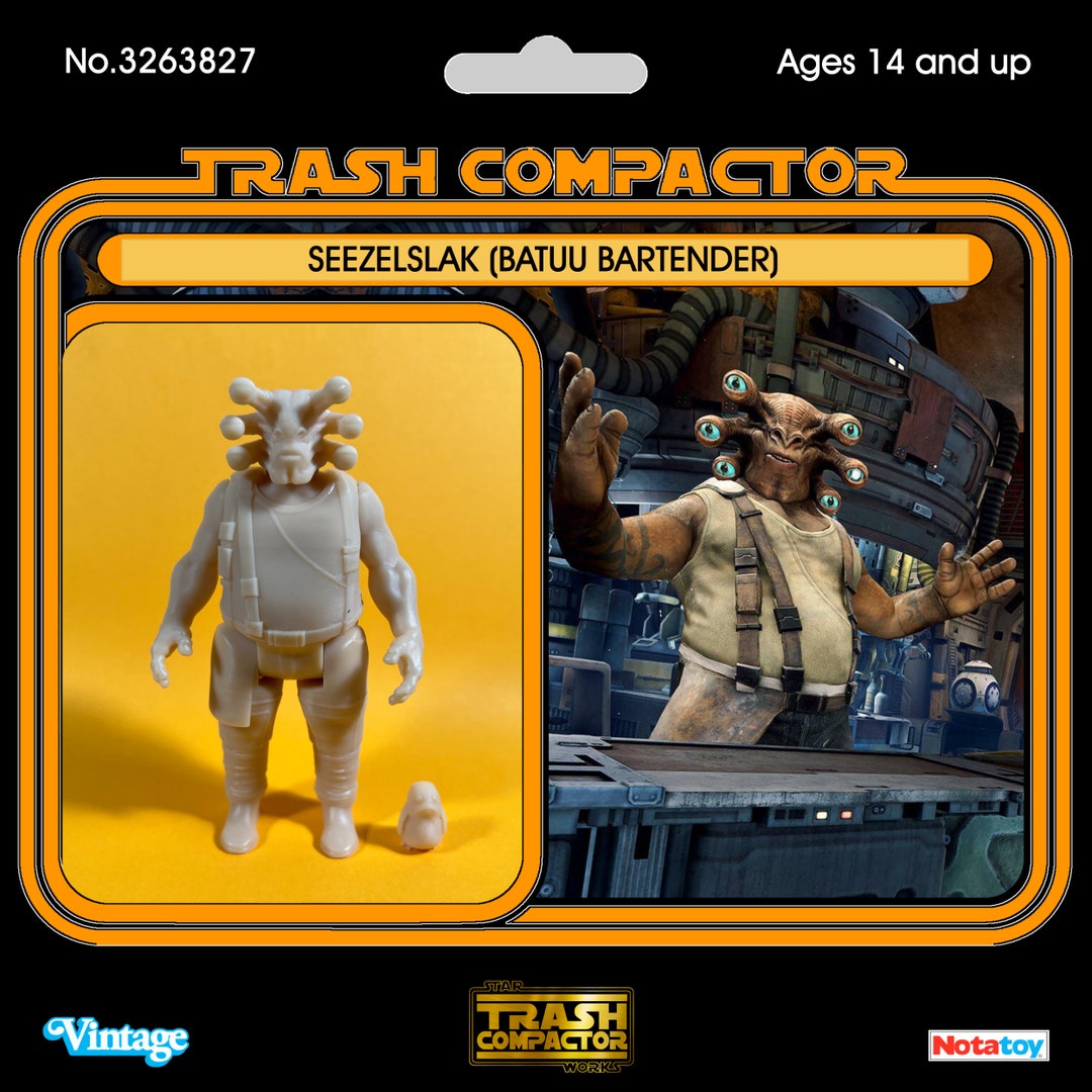 Seezleslak batuu Bartender - 3D Printed- Vintage-style Star Wars Custom ...