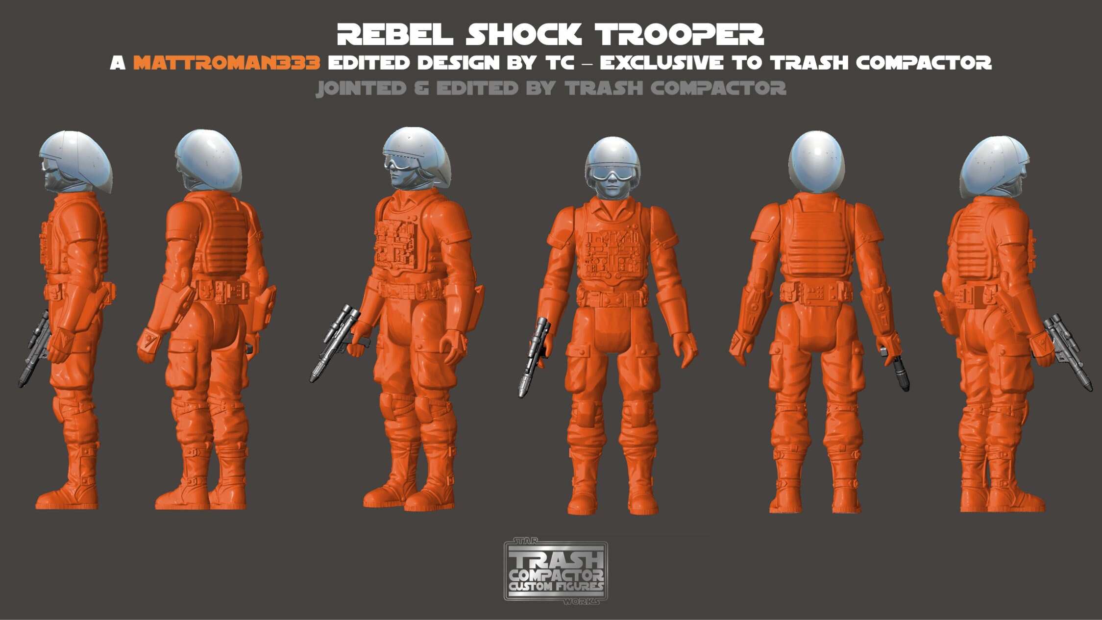 Rebel Shock Trooper MATTROMAN333 3D Printed Model Kit - Etsy