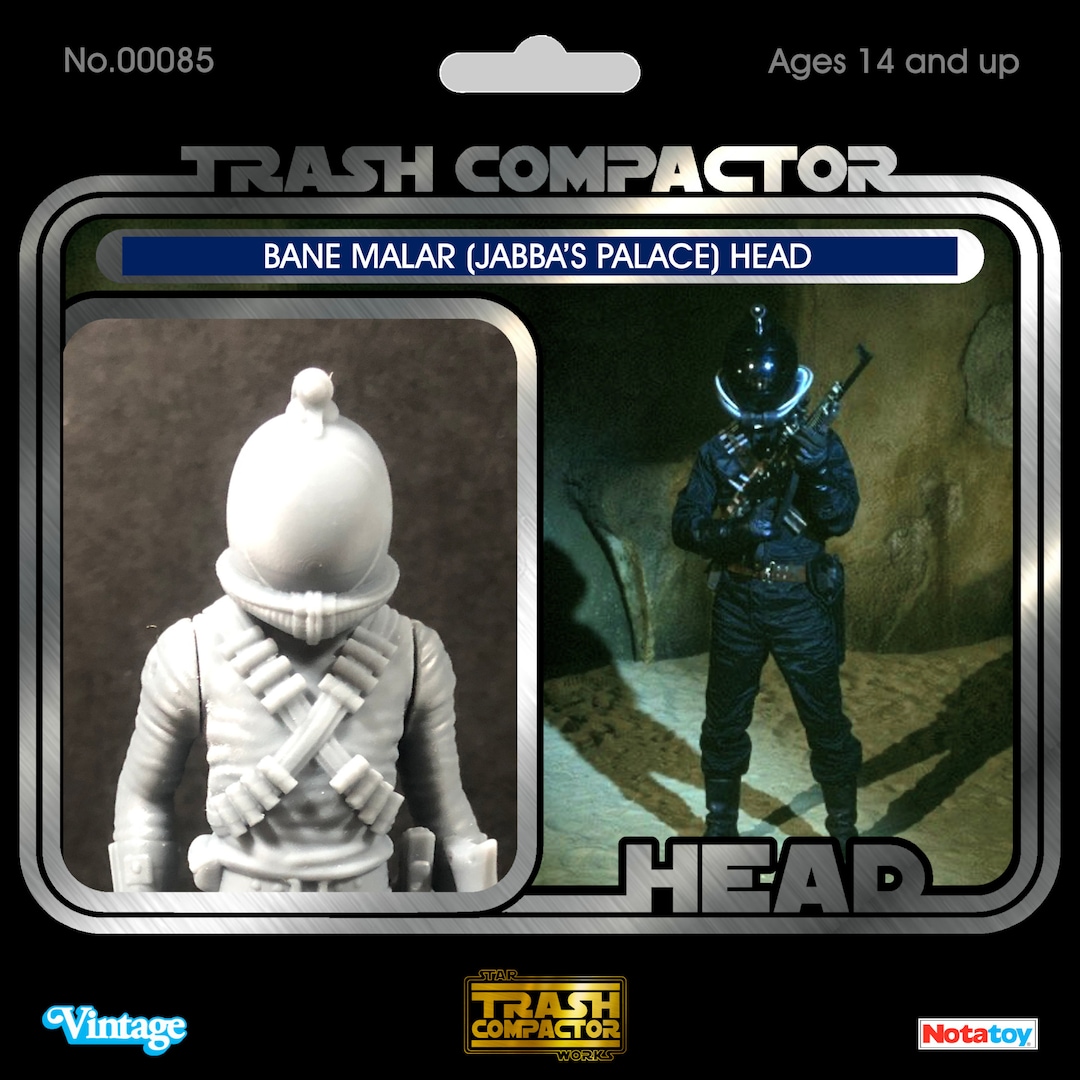 Bane Malar Head 3D Printed Vintage-style Star Wars Custom - Etsy
