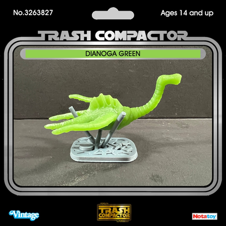 Dianoga (death Star) Trash Monster - 3D Printed Model- Vintage-style ...