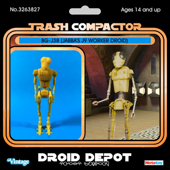 BG-J38 jabbas J9 Worker Droid 3D Printed Model Kit - Etsy UK