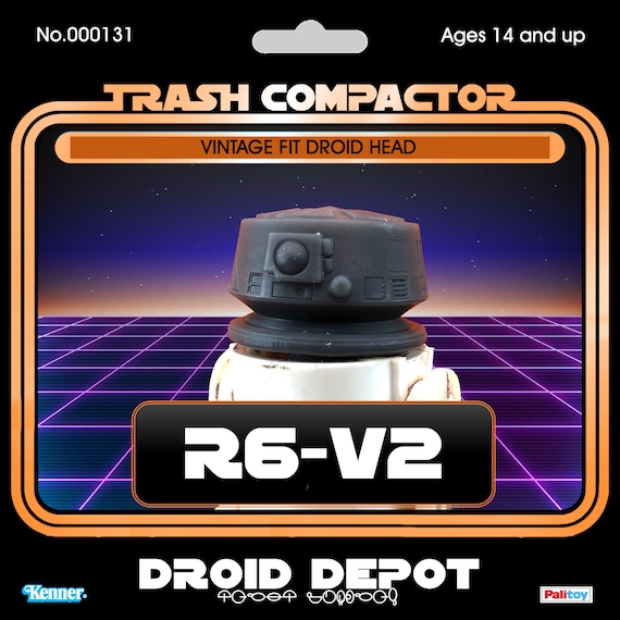 R6-V2 Droid Head Vintage Fit 3D Printed | Etsy