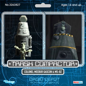 Colonel Meebur Gascon and M5-BZ - (3D Printed Model Kit)- Vintage-style ...